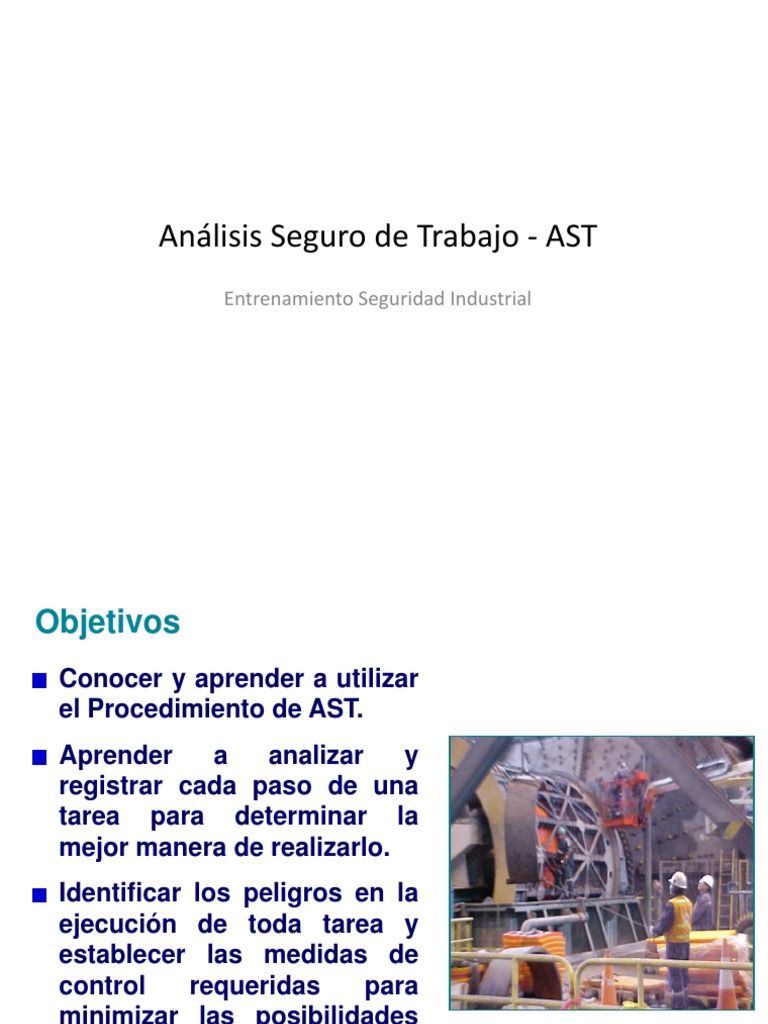 Análisis Seguro de Trabajo - AST: Entrenamiento Seguridad Industrial ...