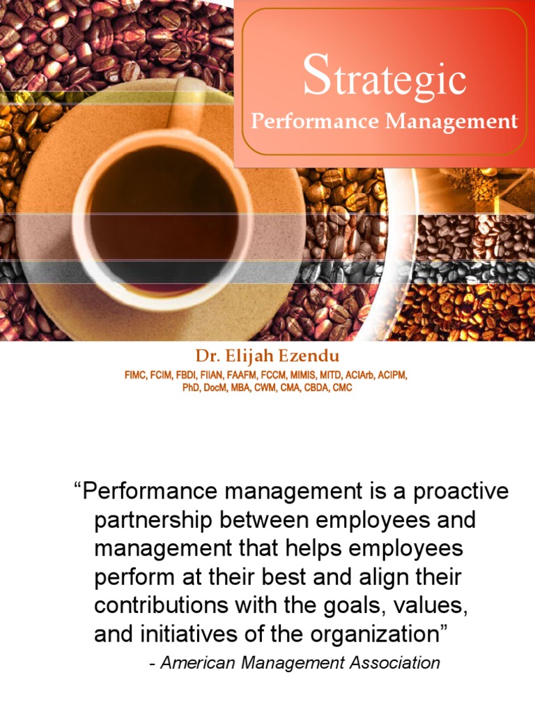 Strategic Performance Management | PDF | Performance Management ...