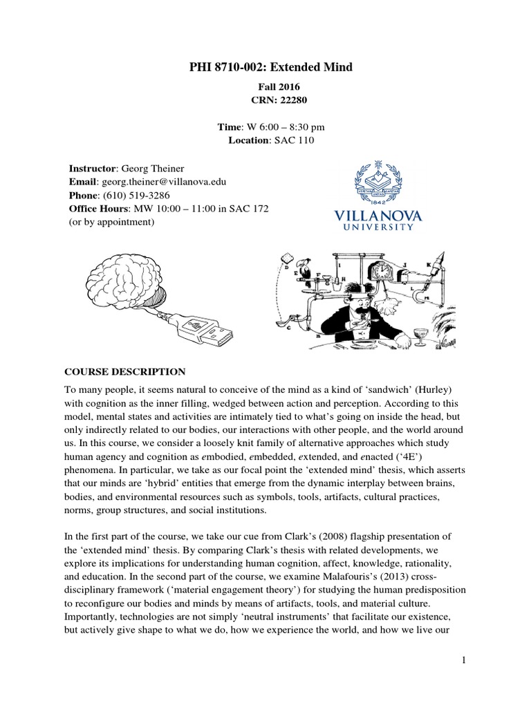 Extended Mind Anthropogenesis and Posthu PDF | PDF | Mind | Philosophy ...