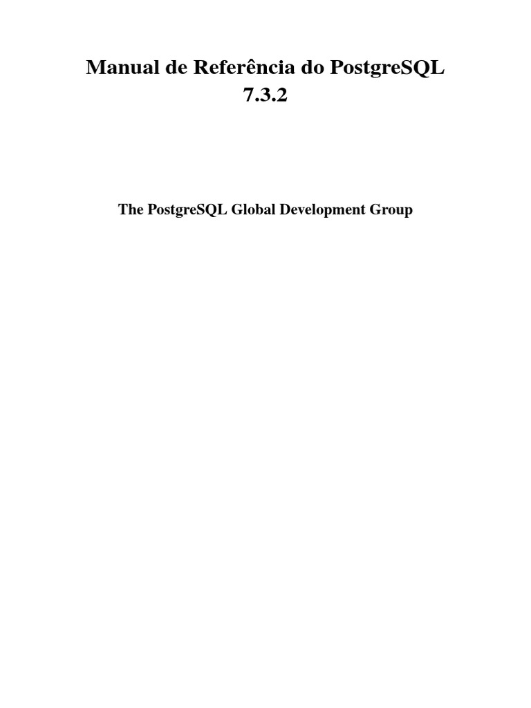 Referencia Manual PostgreSQL PDF | PDF | Table (Database) | Histogram