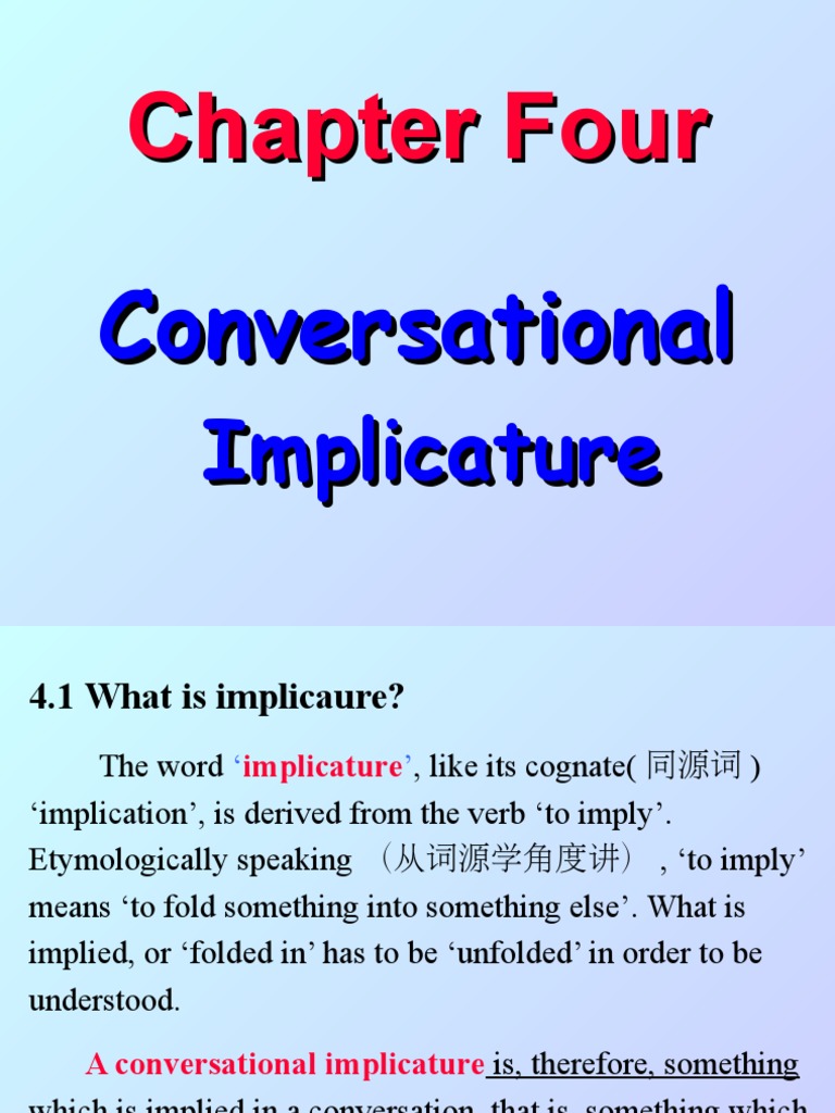 Conversational Implicature Guide | PDF | Semiotics | Logic