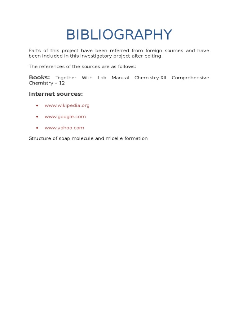 Bibliography: Books: Internet Sources | PDF