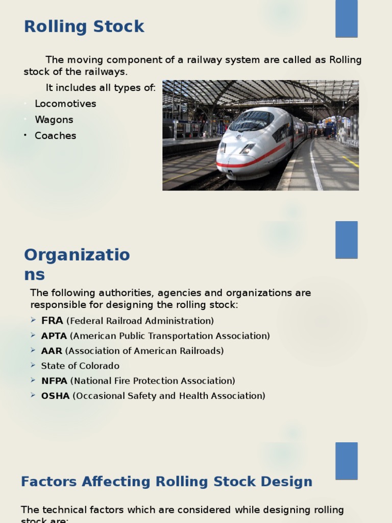 Rolling Stock Design Criteria Pdf Locomotives Brake