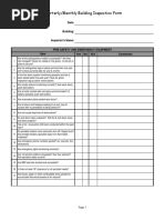 Monthly Building Inspection Form | PDF