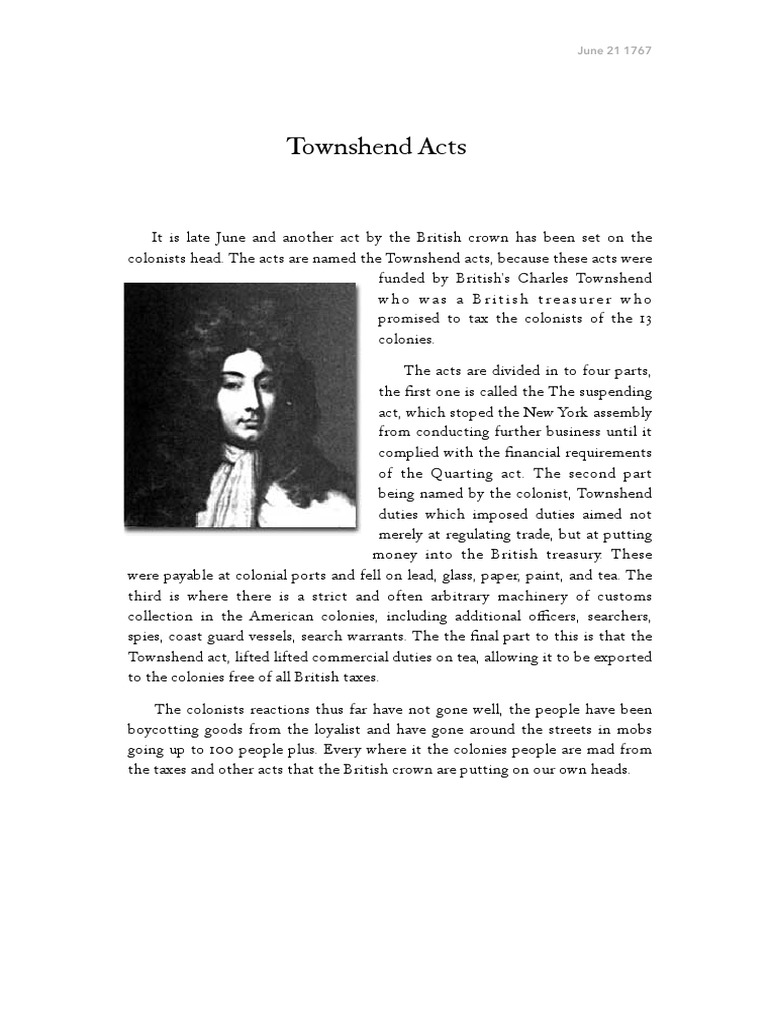 Townshend Acts | PDF | Travel | History