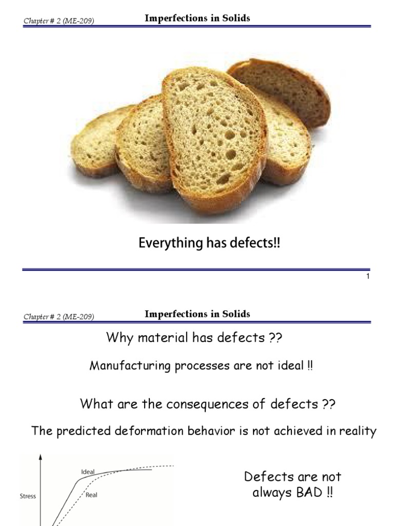 Chapter 2 - Imperfections in Solids | PDF | Dislocation ...