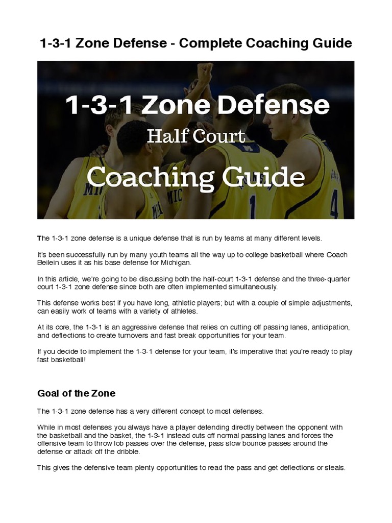 1 3 1 Defense PDF | PDF | Team Sports | Teams