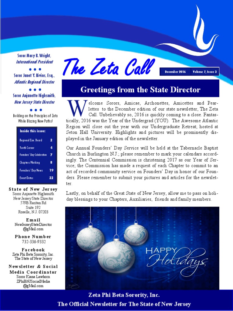 Zeta Call Dec 2016 | PDF