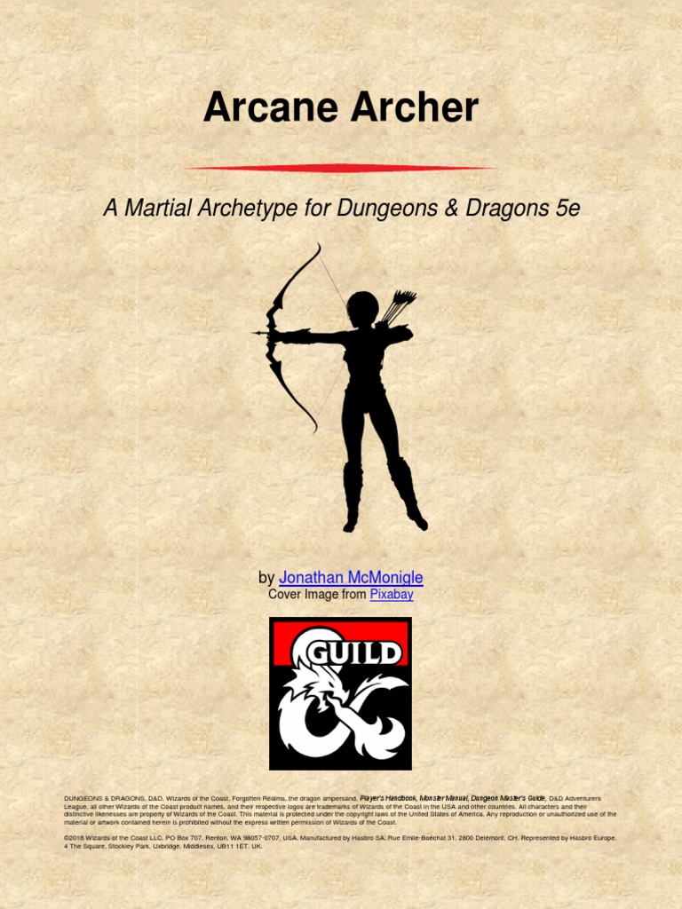 Arcane Archer: A Martial Archetype For Dungeons & Dragons 5e | Download Free PDF | Elf (Dungeons ...