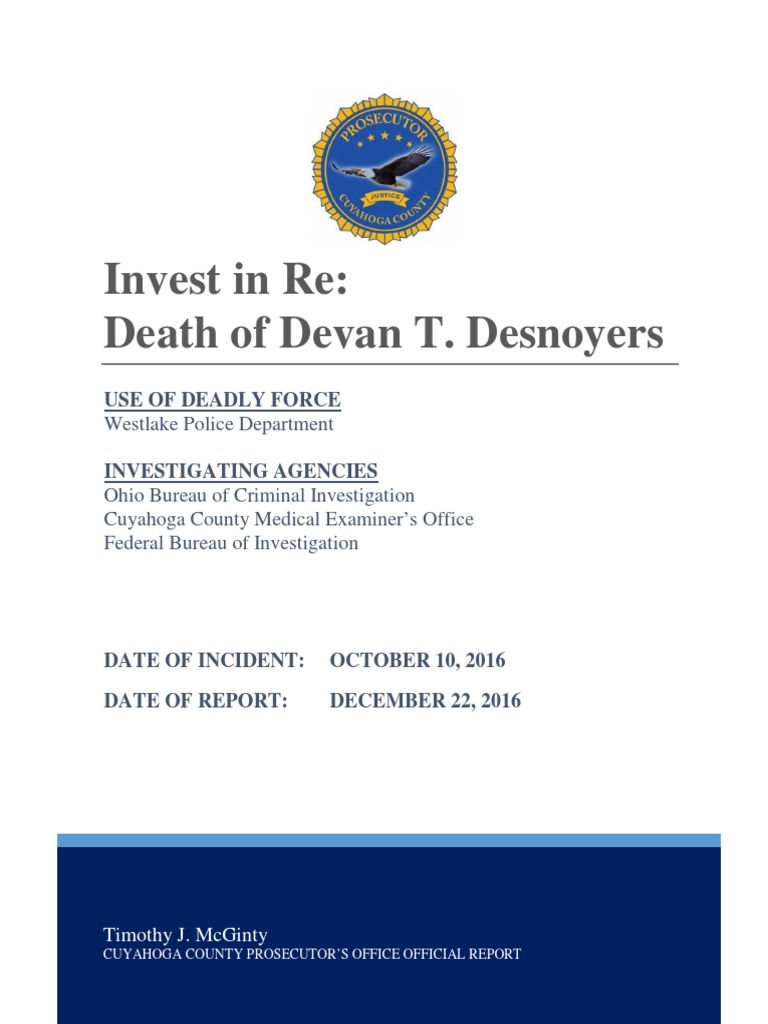FINAL Devan Desnoyers Report | PDF | Grand Jury | Law