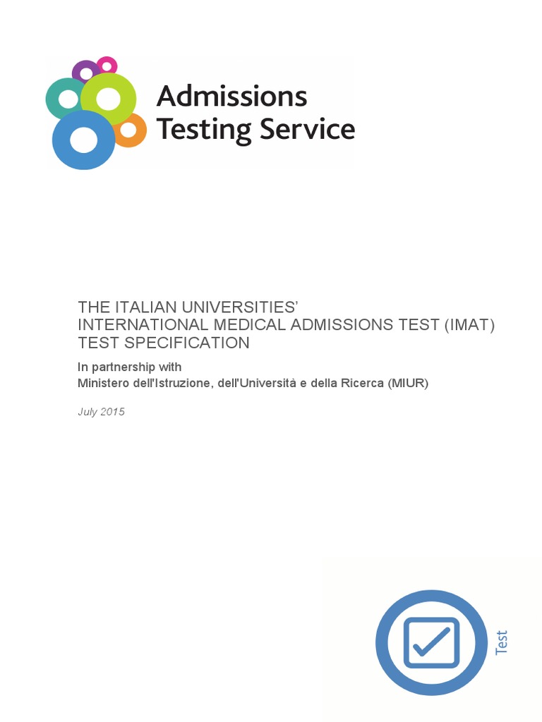 IMAT Test Specification Overview | PDF | Genetics | Cell (Biology)