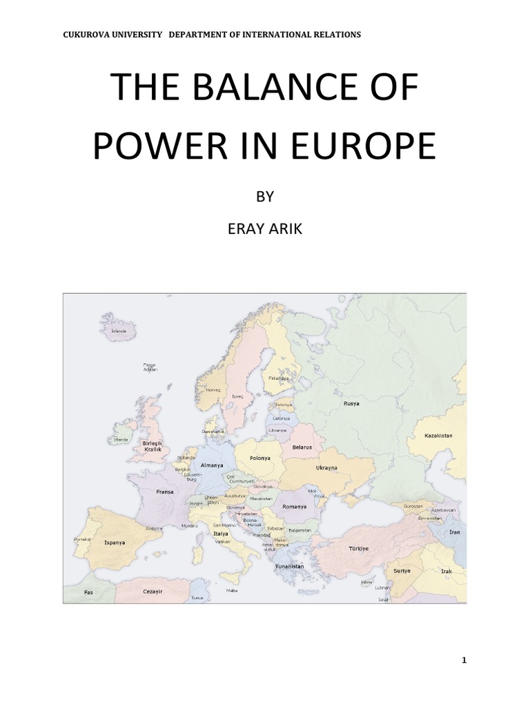 The Balance of Power in Europe | PDF | Otto Von Bismarck | German Empire