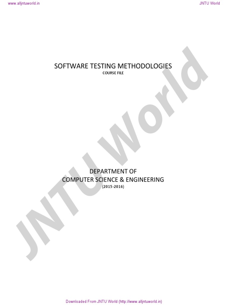 STM Notes | PDF | Software Bug | Software Testing