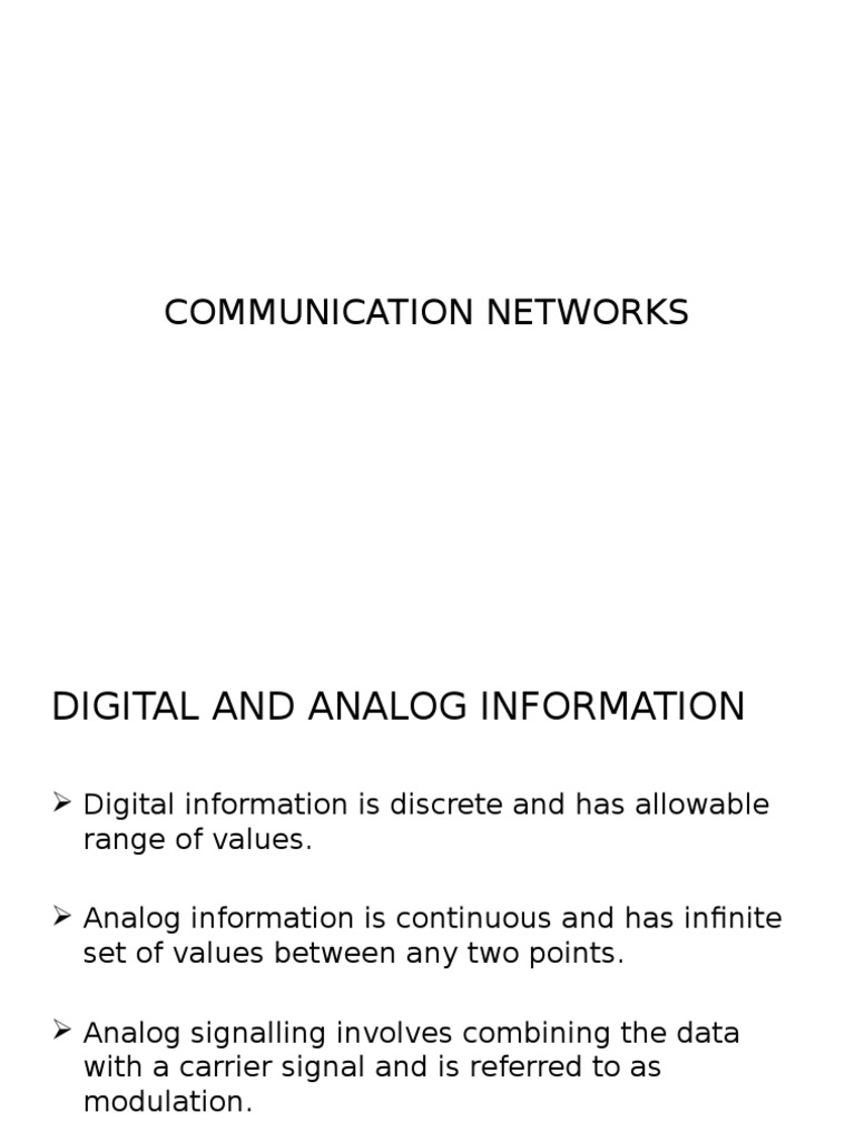 Communication Network | PDF | Telecommunication | Broadband