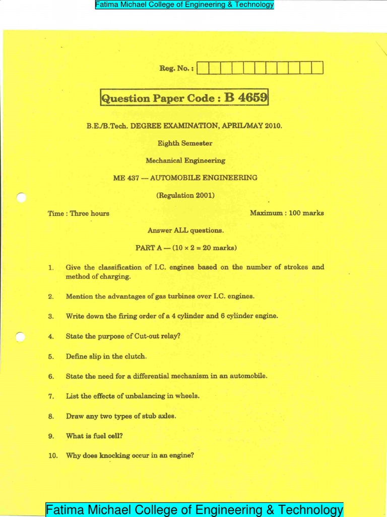 Fatima Michael College of Engineering & Technology | PDF