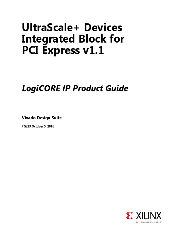 Pg213 Pcie4 Ultrascale Plus | PDF | Network Packet | Input/Output