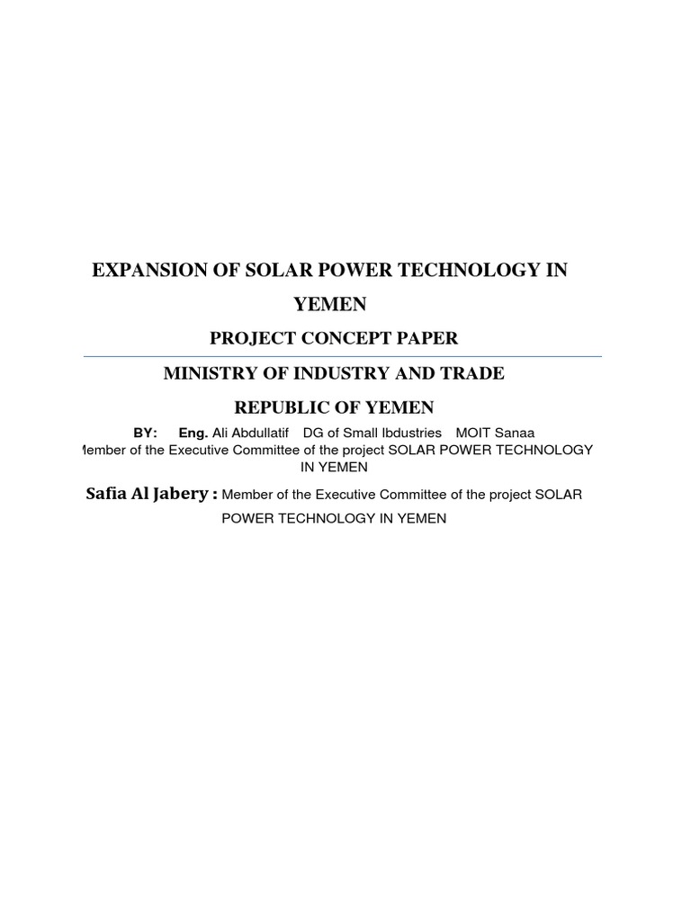 Solar Power Concept Paper | PDF | Economic Growth | Renewable Energy