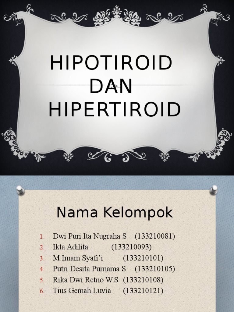Hipotiroid Dan Hipertiroid | PDF