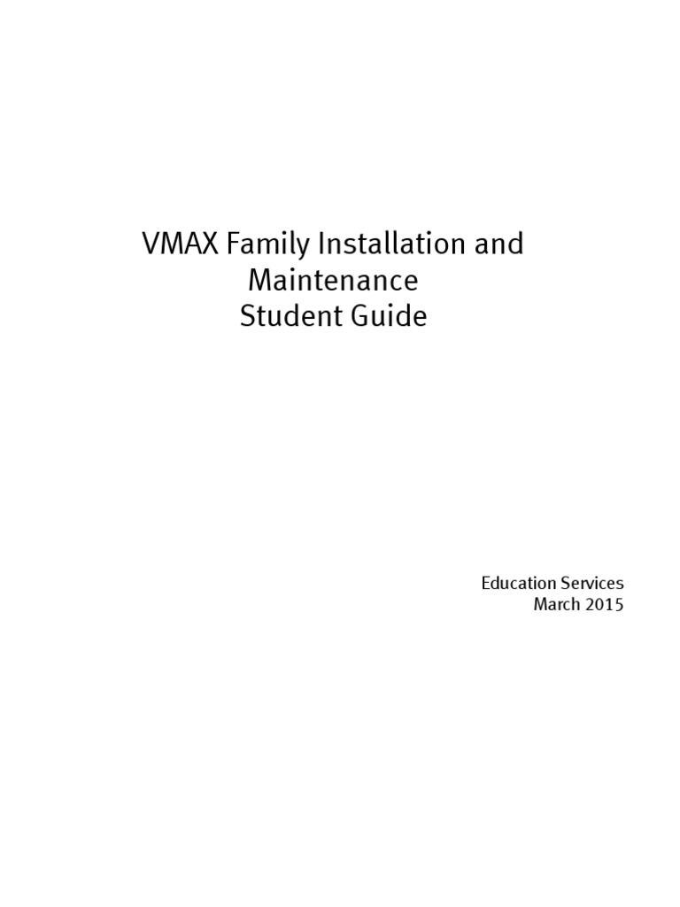 Vmax Family Student Guide | PDF | Computer Data | Electronic Engineering