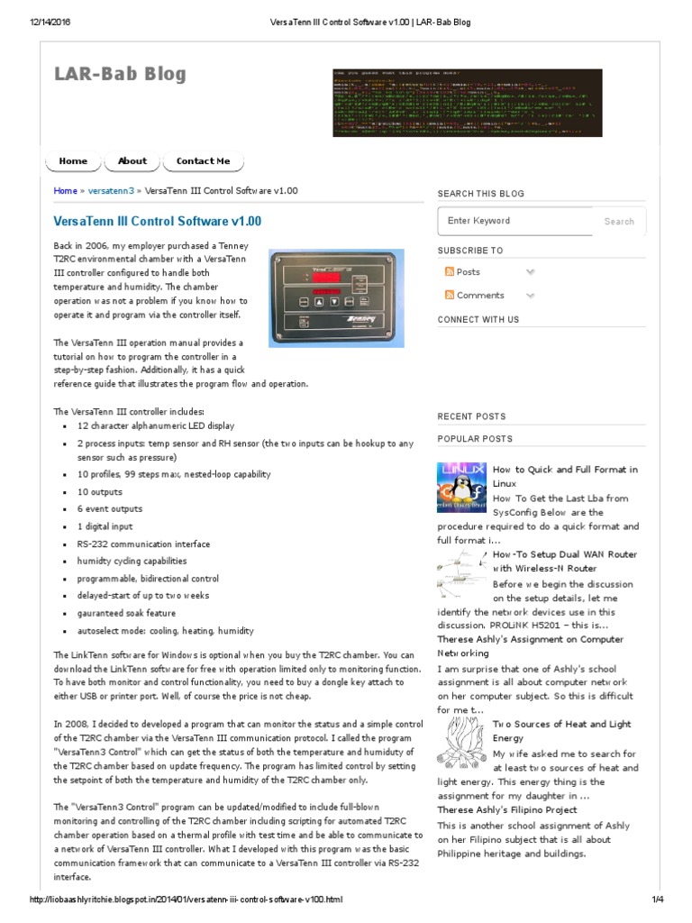 VersaTenn III Control Software v1 | PDF | Solid State Drive | Adobe Flash