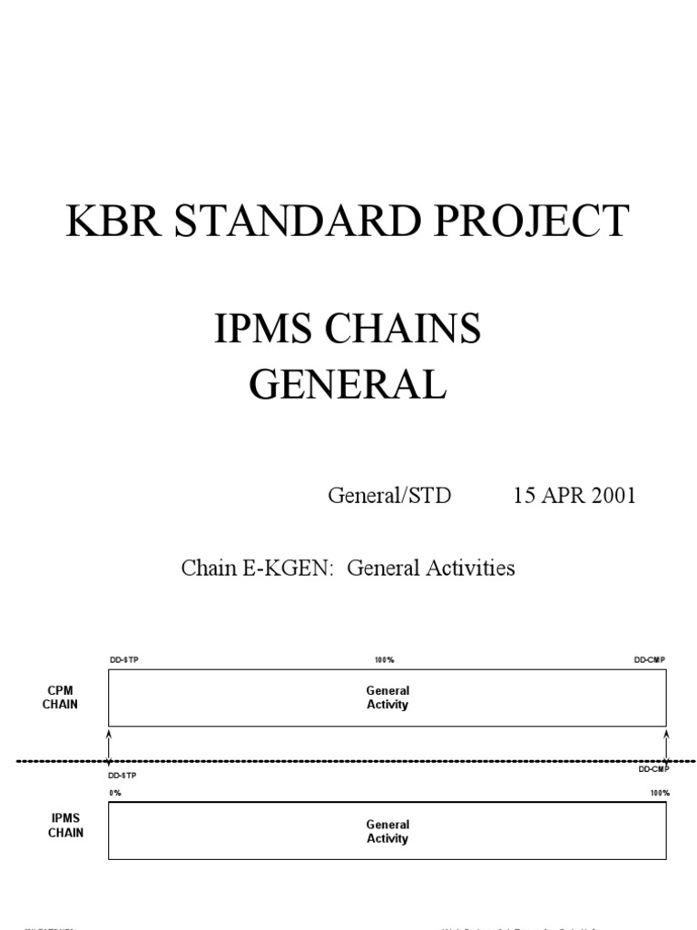 KBR Standard Project: Ipms Chains General | PDF | Production And ...