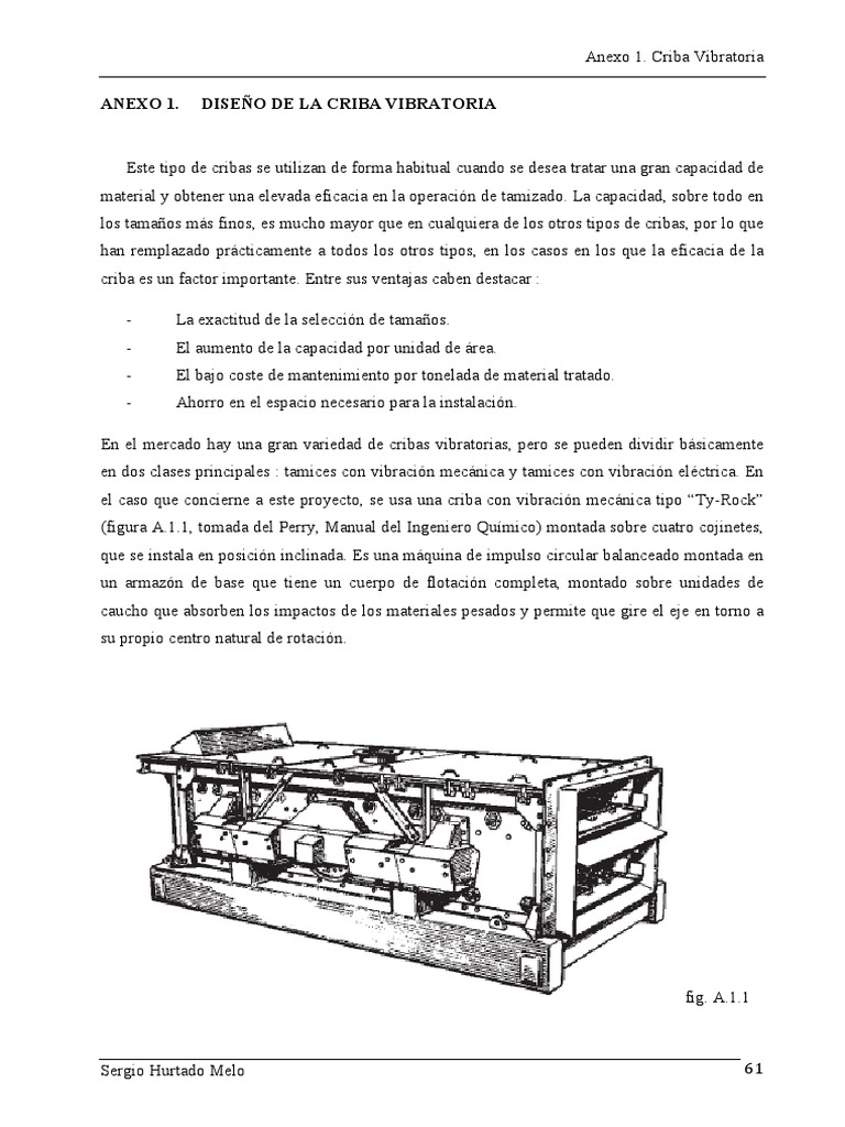 Diseño de Criba Vibratoria Eficiente | PDF | Rotación | Velocidad