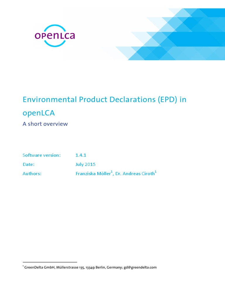 Epd Editor en | PDF | Life Cycle Assessment | Computing