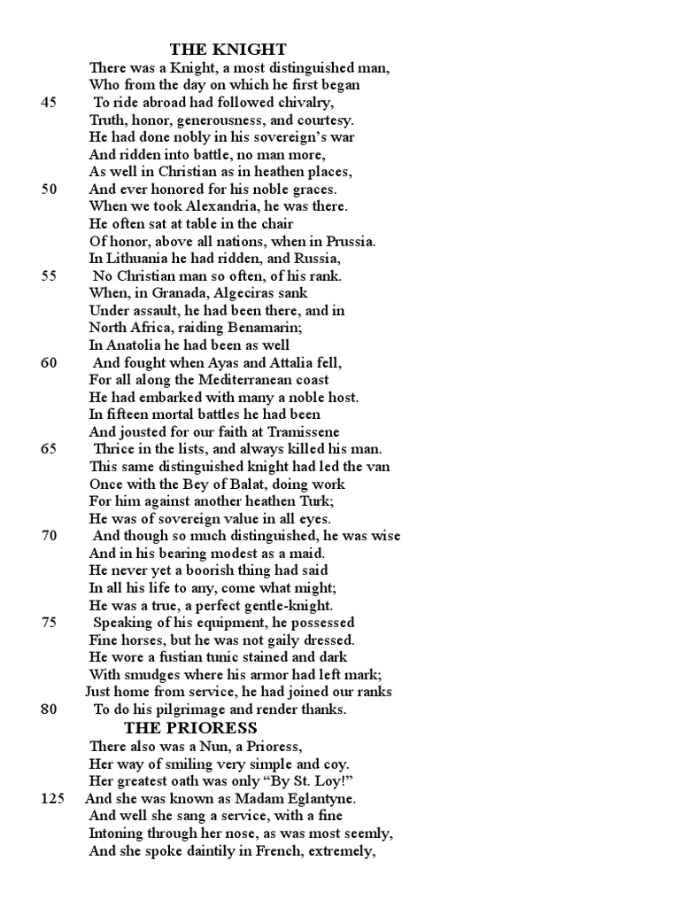 The Knight | PDF | Knight | Religion And Belief