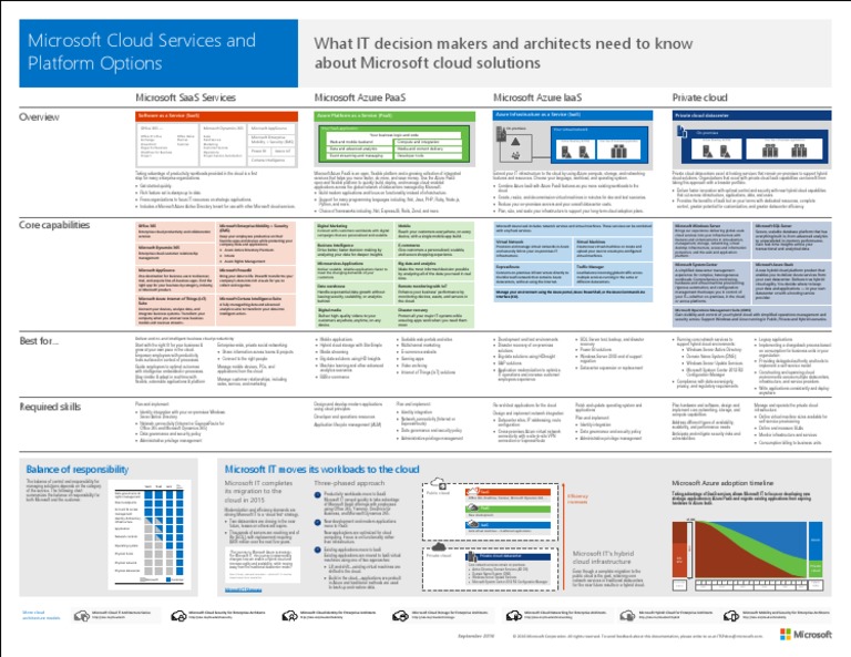 Microsoft Cloud Solutions and Platforms Options | PDF | Platform As A ...