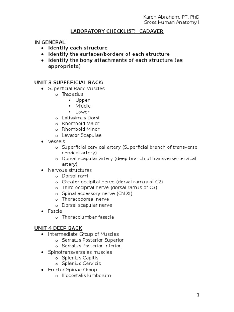 Laboratory Checklist | PDF