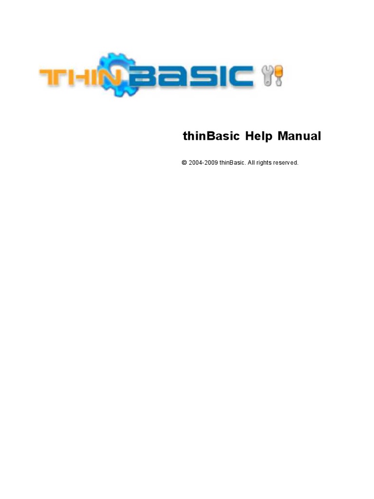 ThinBasic Help PDF | PDF | Theoretical Computer Science | Software Development