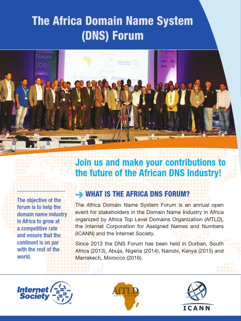 The Africa Domain Name System (DNS) Forum: Join Us and Make Your ...