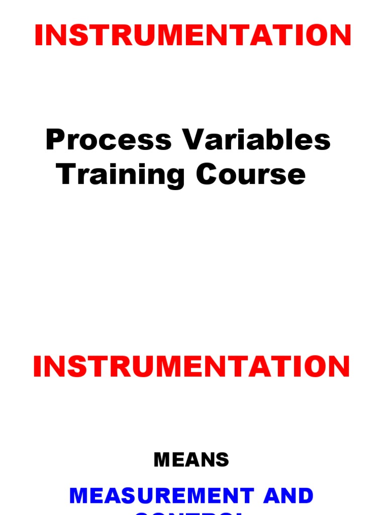 Control Valves in Instrumentation Training | PDF | Pressure Measurement ...