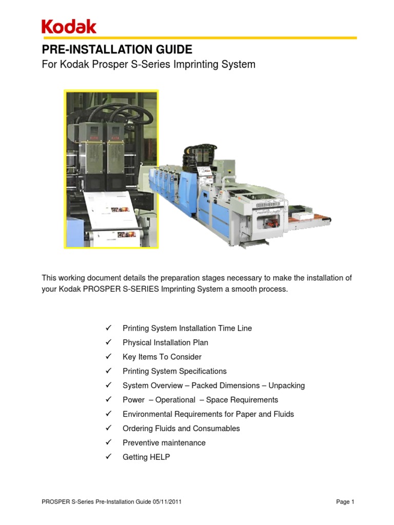 PROSPER S10 Pre-Installation Guide 05-23-2011 | PDF | Nature