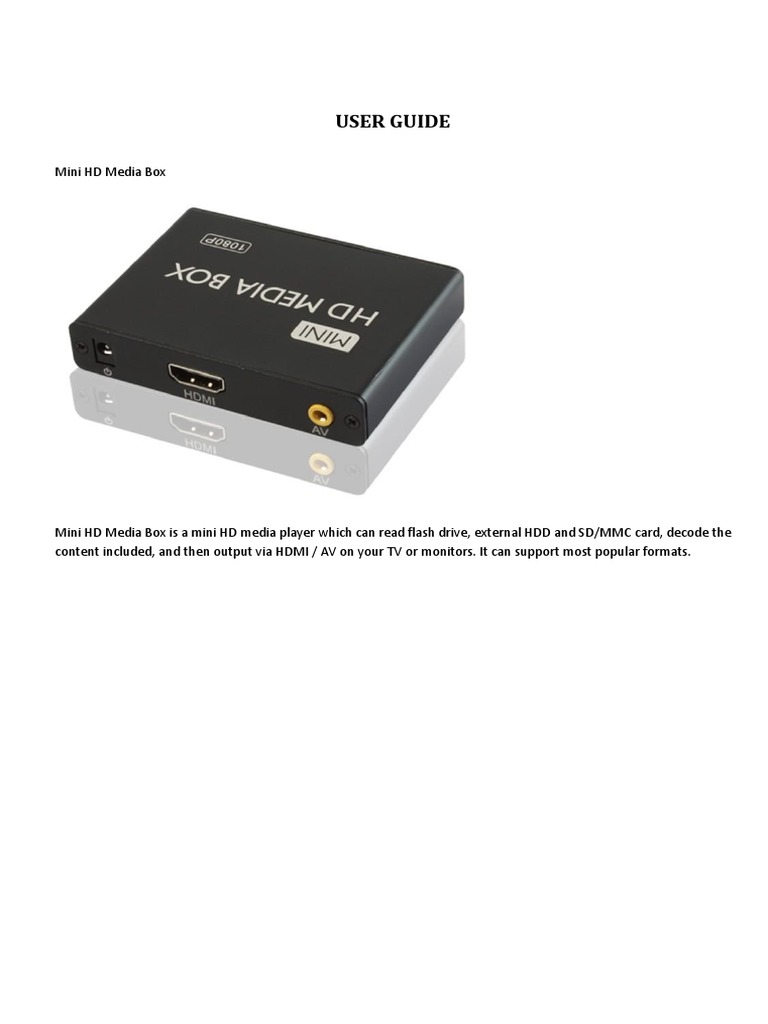Mini Media Box Manuel | Download Free PDF | Secure Digital | Icon ...