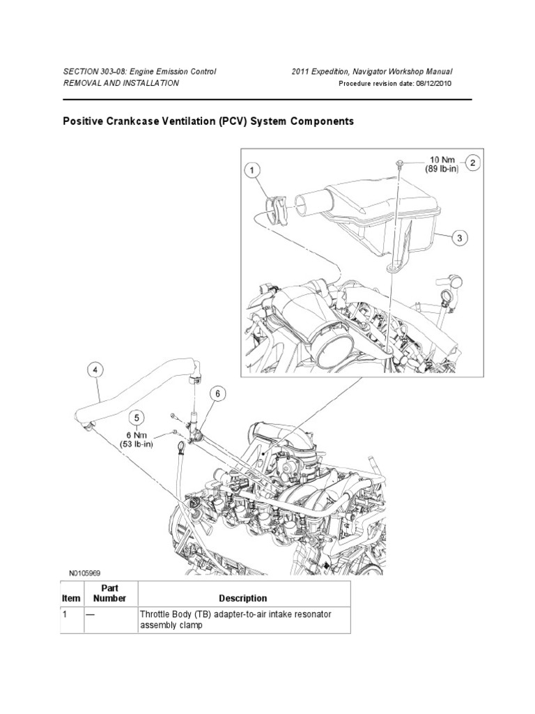PCV System Components for 2011 Expedition | PDF