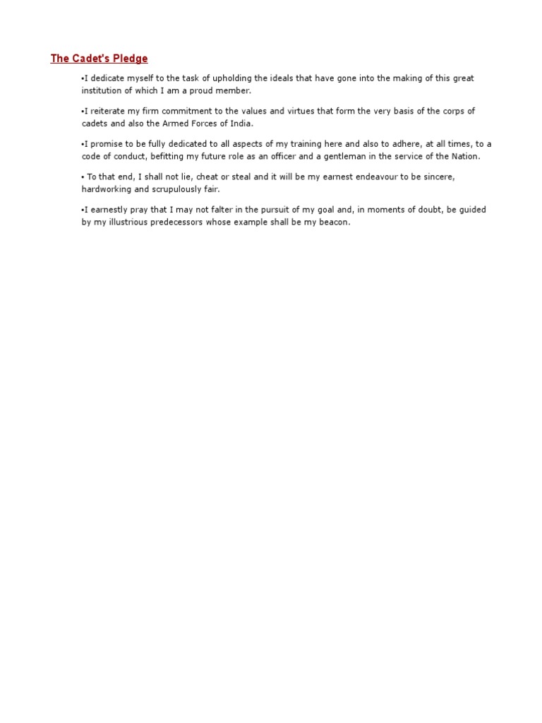 Force-Extra Pledge | PDF