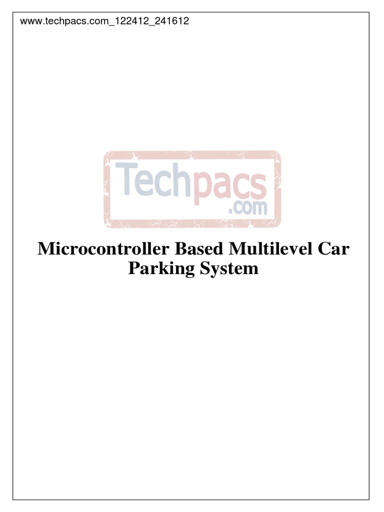 Microcontroller Based Multilevel Car Parking System | PDF | Parking ...