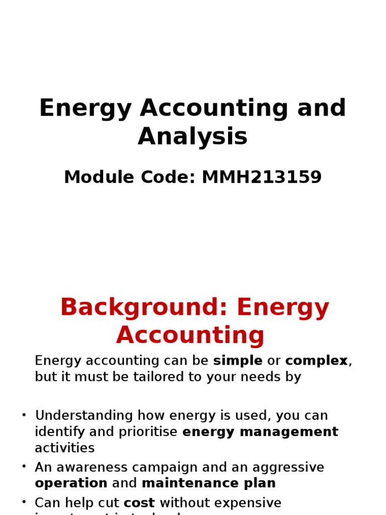 02 Energy Accounting | PDF | Hvac | Air Conditioning