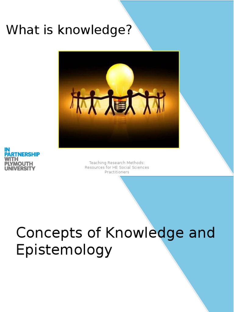 PowerPoint Concepts of Knowledge | PDF | Epistemology | Social Science
