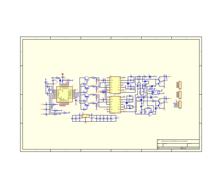 SPWM Driver Circuit Schematic | PDF