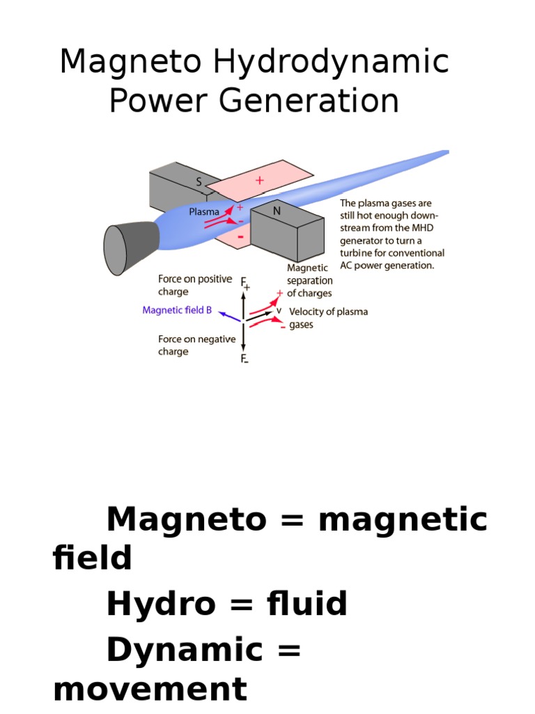 Magneto Hydrodynamic Power Generation | PDF | Electric Generator ...