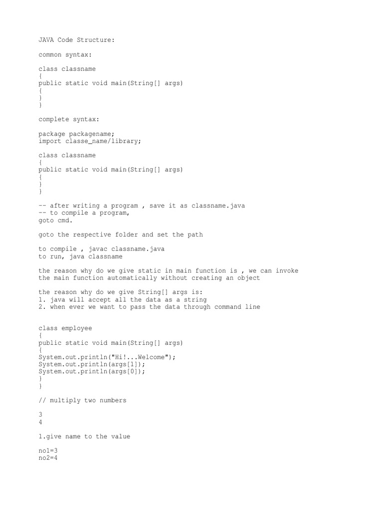 Java Code | PDF | Method (Computer Programming) | Inheritance (Object ...