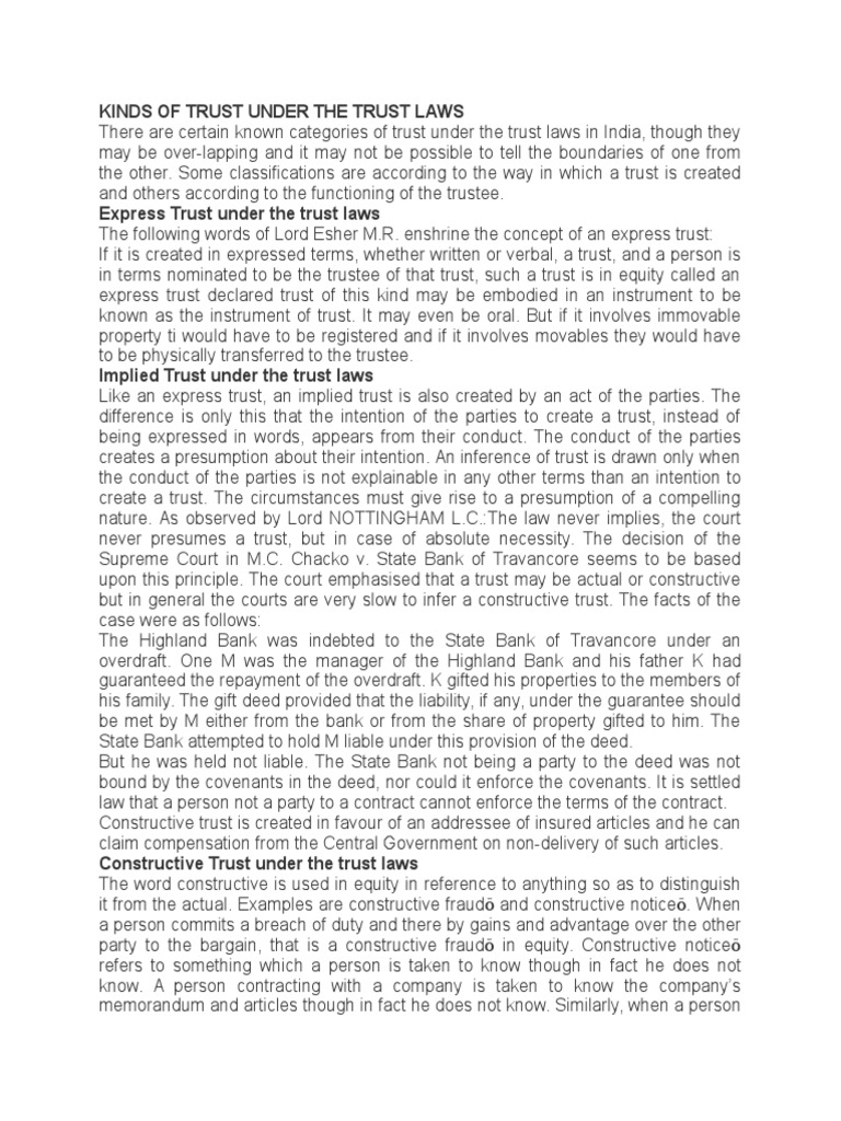 Private Trust Creation | PDF | English Trust Law | Trust Law