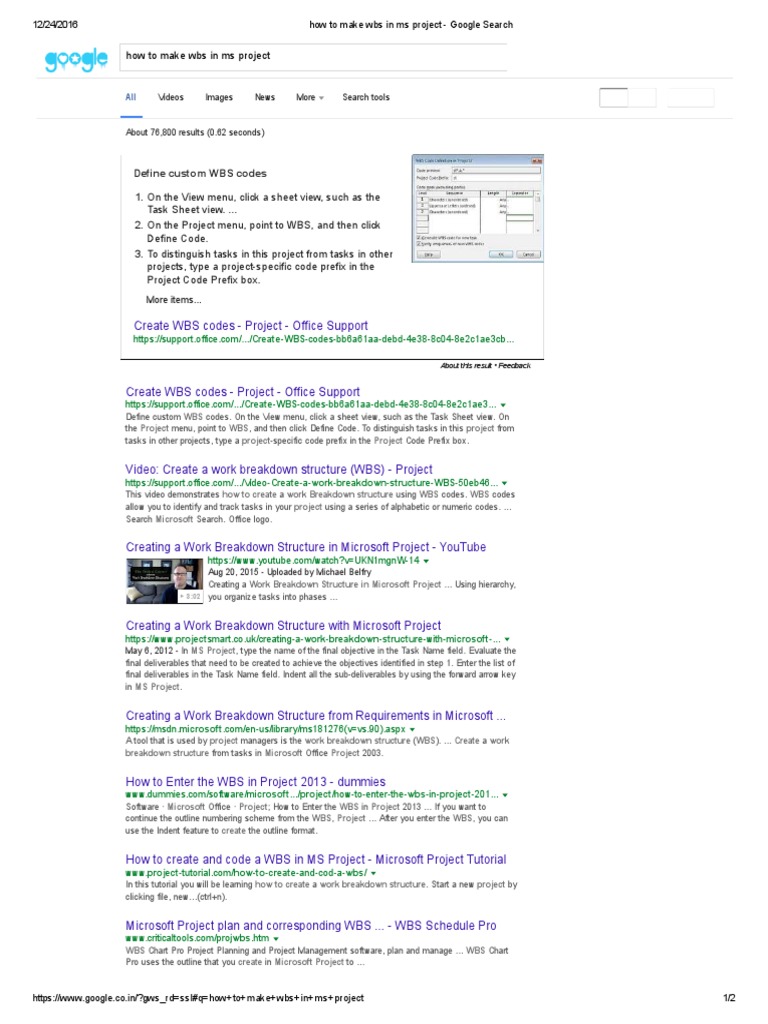 Wbs in Ms Project BGDFGH | PDF | Computing | Information Technology Management