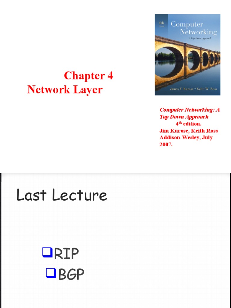 Network Layer: Computer Networking: A Top Down Approach | PDF | Routing | Router (Computing)