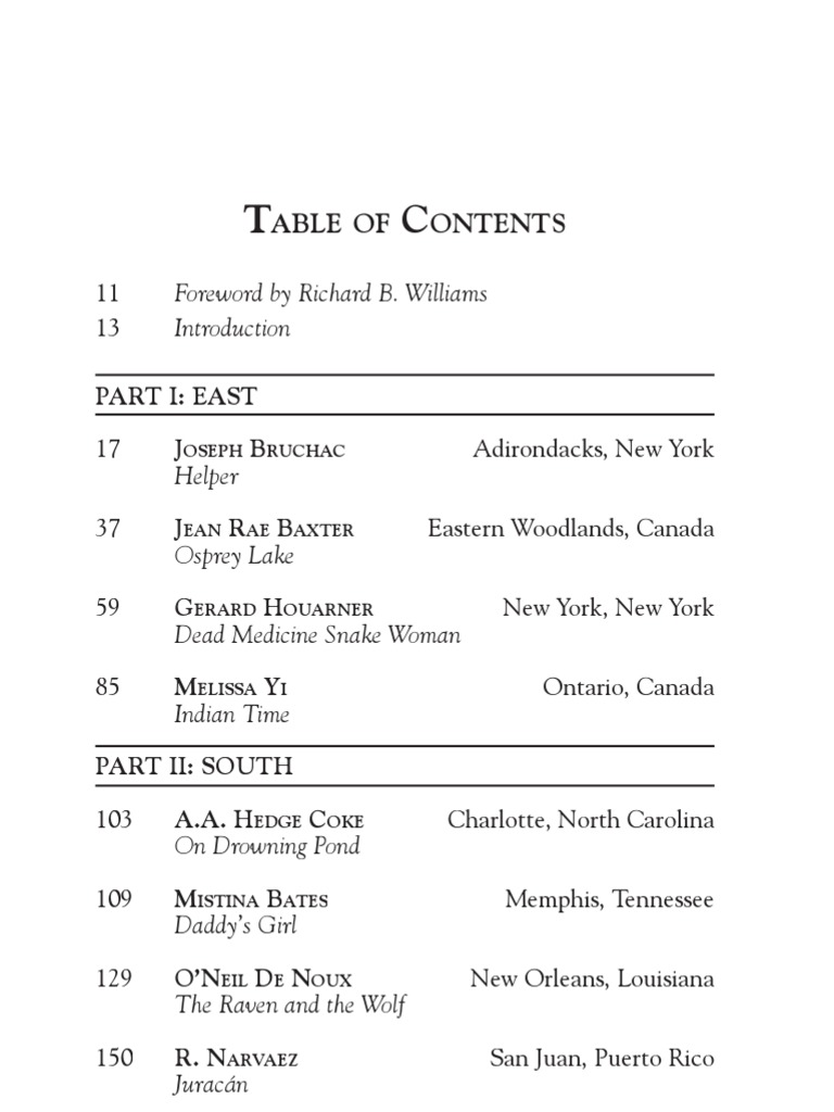 Indian Country Noir Table of Contents | PDF | Travel | Art