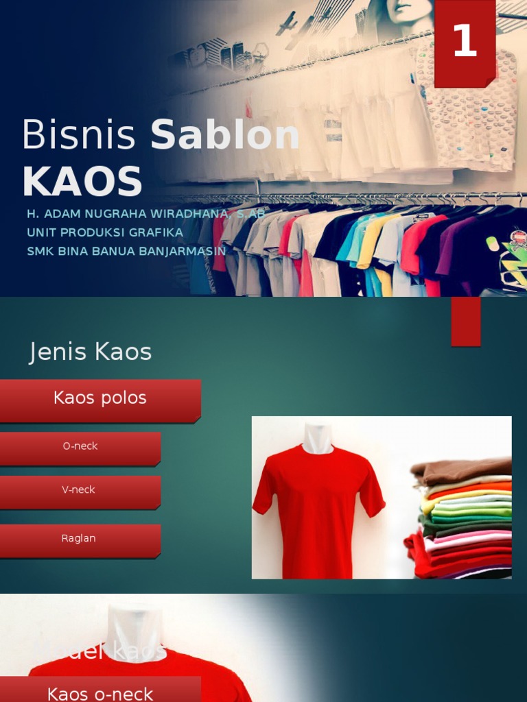 Materi Bisnis Sablon | PDF | Ilmu Sosial | Gaya Hidup