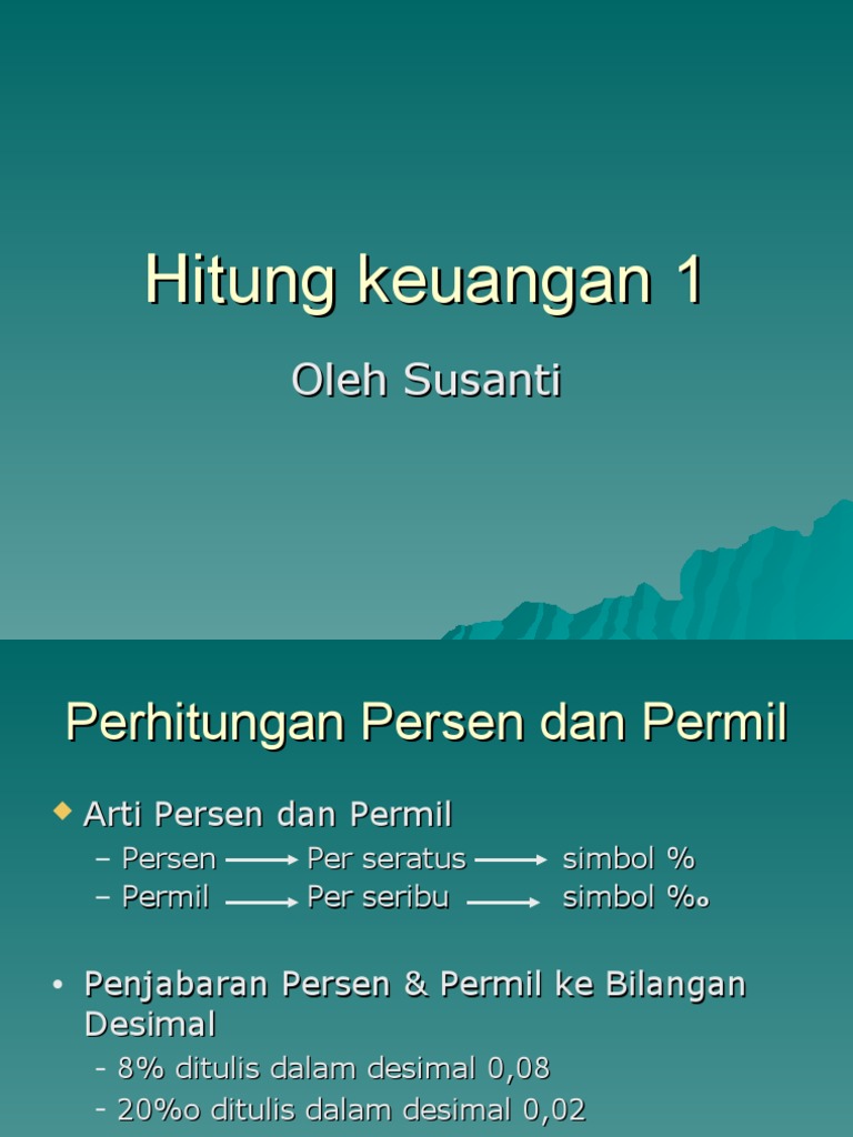 1 Persen Permil | PDF