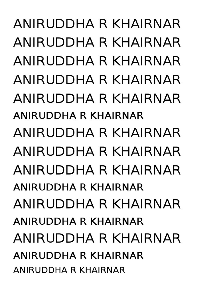 Aniruddha R Khairnar | PDF